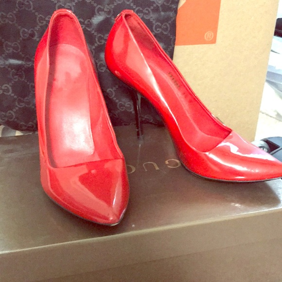 Gucci | Shoes | Red Patent Gucci Pumps | Poshmark